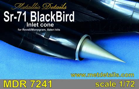 Mdr7241 Sr 71 Blackbird Inlet Cone Metallic Details