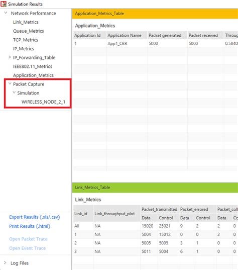 setting and viewing packet aggregation in netsim netsim support portal