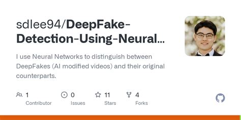 DeepFake Detection Using Neural Networks DeepFake Detectcion Models Ipynb At Master Sdlee