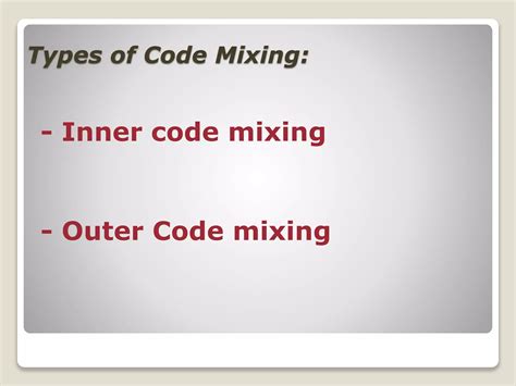 Code Mixing PPTX Programming Languages Computing