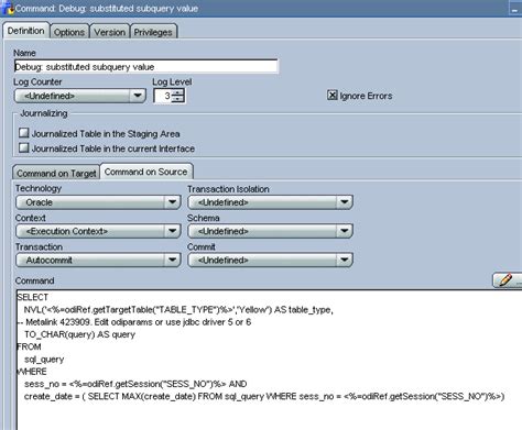 Using Subqueries In Oracle Data Integrator Odi Interfaces For Complex Data Integration