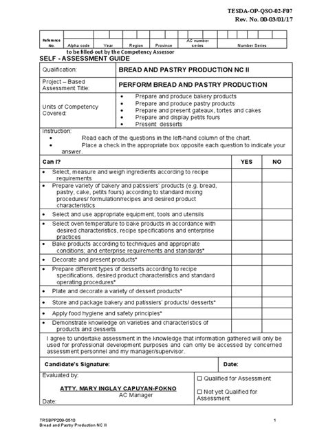 Bpp Self Assessmnet Guide Pdf