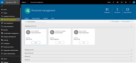 Personnel Management Made Simple In Microsoft Dynamics For Talent Logan Consulting