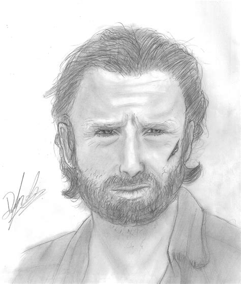 Rick Grimes The Walking Dead Drawing By Dylskate On Deviantart