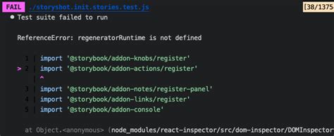 Storyshots Breaks When Using Addon Actions Issue Storybookjs Storybook Github
