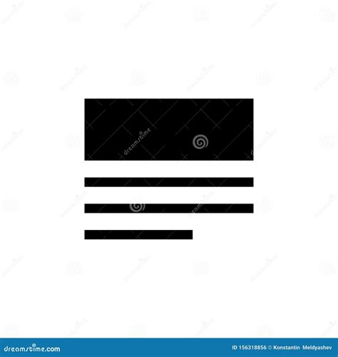 Content Layout Text Icon Simple Glyph Vector Of Text Editor Set