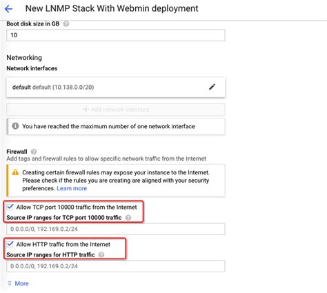 Lnmp Stack With Webmin Gcp — Aurora 10 Documentation