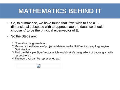 introduction to principle component analysis odp technology and computing