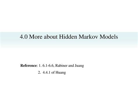 hidden markov models rabiner