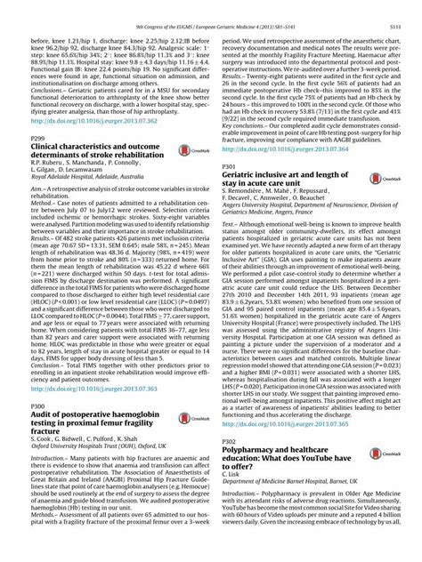 Pdf Audit Of Postoperative Haemoglobin Testing In Proximal Femur Fragility Fracture Dokumentips
