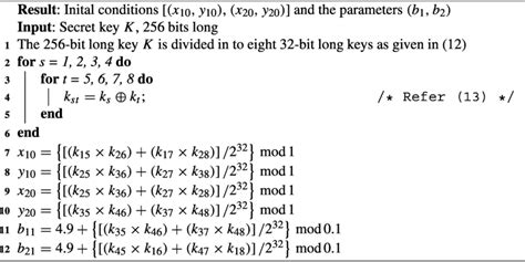 Initialization Of The Two 2d Hsm Based Chaotic Sequences Download Scientific Diagram