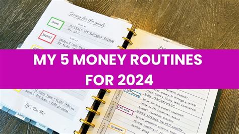 my 5 money routines for 2024 vlogmas day13 youtube