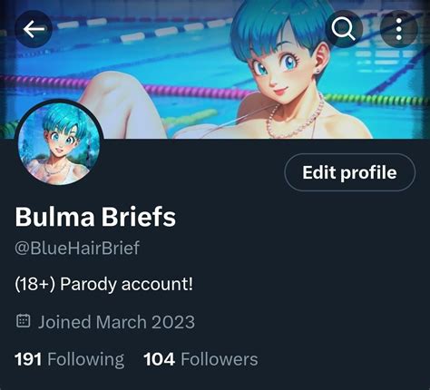 Bulma Briefs Bluehairbrief Posts X