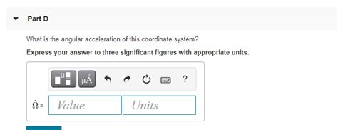 Solved Review Part A Acceleration In A Rotating Coordinate