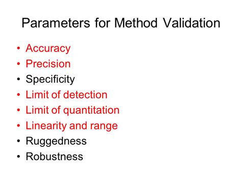 laboratory validation of analytical methods ppt video online download