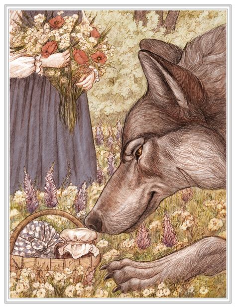 Иллюстрация Иллюстрация из серии Красная шапочка в