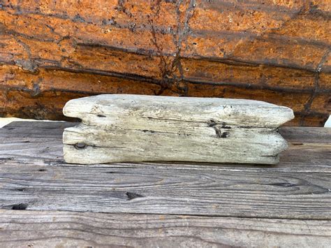 Large Driftwood Block Driftwood Plank With Nail Construction Block
