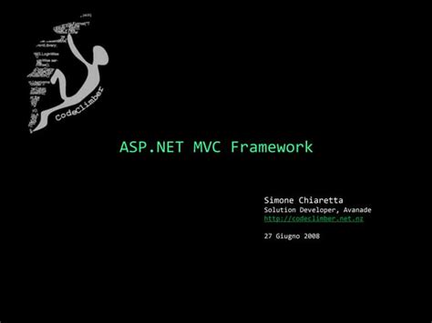 Aspnet Mvc Framework Ppt