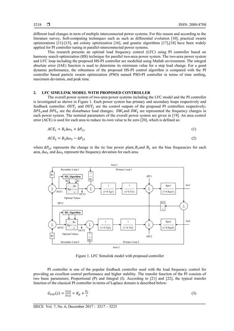 An Optimal Lfc In Two Area Power Systems Using A Meta Heuristic Optimization Algorithm Pdf