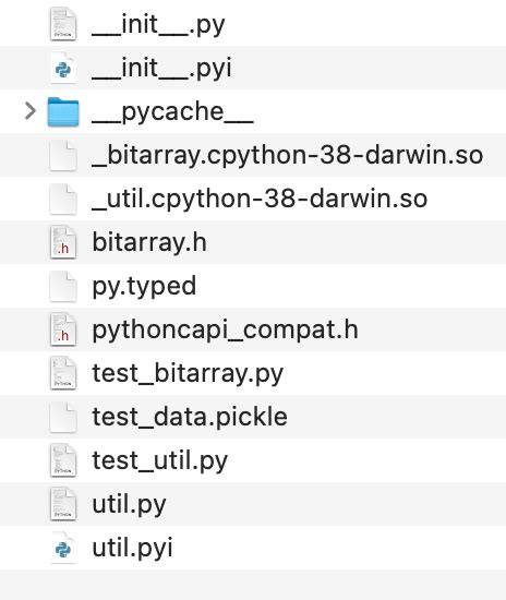 cannot import any utility functions · issue 180 · ilanschnell bitarray