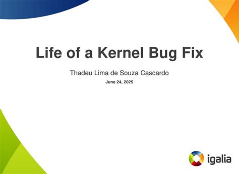 Life Of A Kernel Bug Fix Pdf