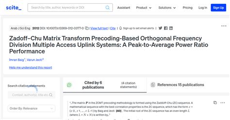 Zadoffchu Matrix Transform Precoding Based Orthogonal Frequency