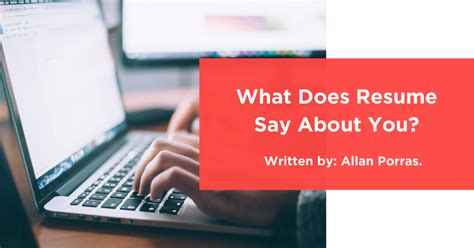 What Does Resume Say About You