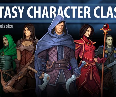 Artstation Fantasy Character Classes Game Assets