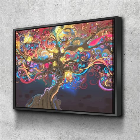 Tree Of Life Canvas Set Poster Home Decor Artwork Etsy