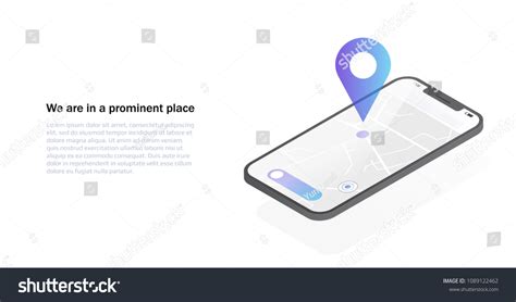 Mobile Gps Navigation Concept Smartphone City Stock Vector Royalty Free 1089122462 Shutterstock