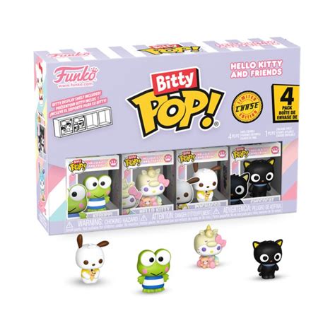 Funko Bitty Pop 4 Pack Hello Kitty And Friends Keroppi Hello Kitty Unicorn Pochacco