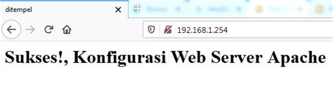 Konfigurasi Dasar Web Server Apache Di Debian 10 Ditempel