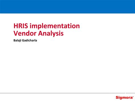 Hris Implementation Vendorcomparisonsigmora Ppt