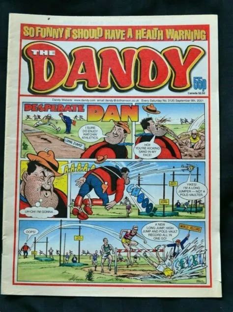 Uk Comic Dandy Issue 3120 080901 September 8th 2001 Dan At The