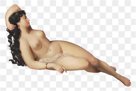 Png Nude Woman Mixed Media Premium PNG Sticker Rawpixel