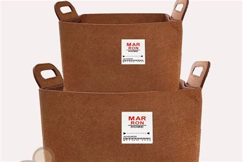 기타주방수납용품 접이식 펠트 바구니 브라운 2종ml 장난감 책장 정리함 바스켓 수납함 오늘의집 쇼핑