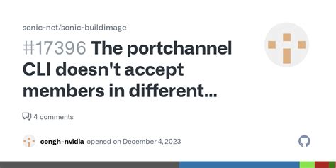 The Portchannel CLI Doesn T Accept Members In Different Speeds Issue Sonic Net Sonic