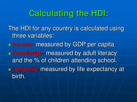 Ppt Measuring Development Hdi And Pqli Powerpoint Presentation Id