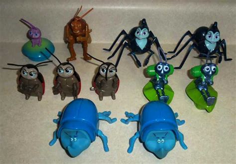 Mcdonalds 1998 Disney Pixar A Bugs Life Happy Meal Toys Lot Of 11