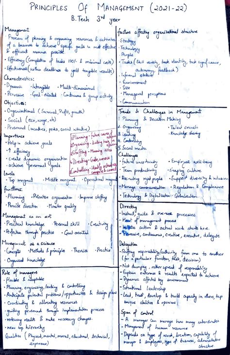 Principles Of Management Docsity