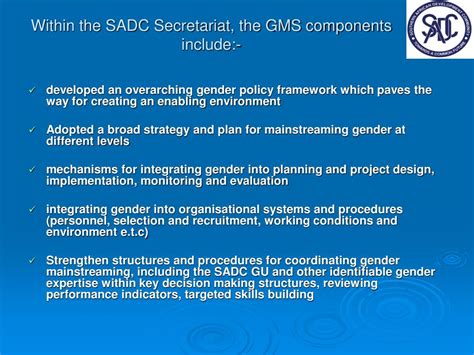 Ppt Sadc Experiences Powerpoint Presentation Free Download Id 5665139