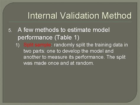 bootstrap and model validation outline introduction model validation