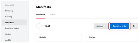 Create A Manifest For A Vendor Return Or Internal Transfer Dutchie