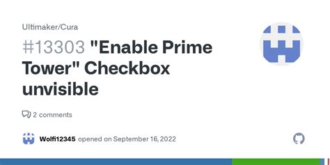 Enable Prime Tower Checkbox Unvisible · Issue 13303 · Ultimakercura