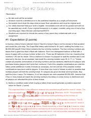 Problem Set #2 Solutions ECON455 Behavioral Economics 001 GFF SU22.pdf - 18/08/2022 18:07 ...