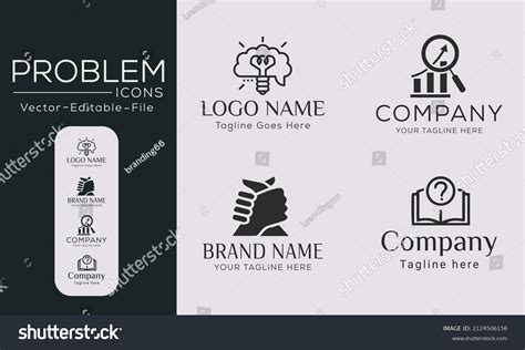 Problem Concept Icons Set Contains Such Stock Vector Royalty Free