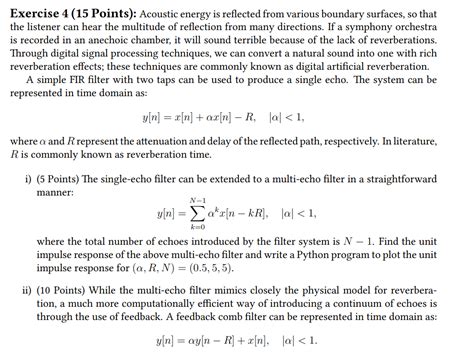 solved exercise 1 5 points two dt signals x[n] and h[n]