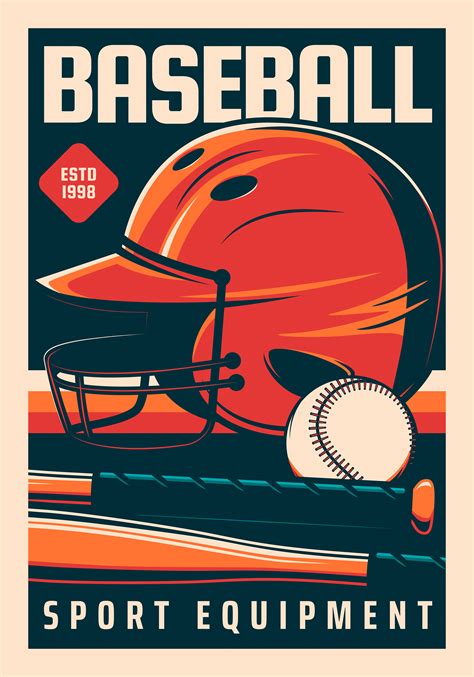 Vintage Baseball Uitrusting Poster Poster Store Nl