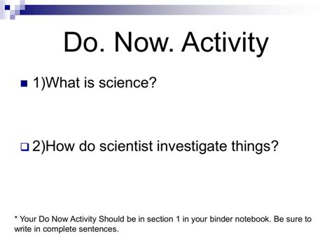 Nature Of Science Scientific Method Presentation