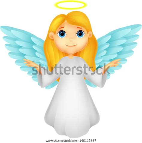 Cute Angel Cartoon Stock Vector Royalty Free Shutterstock
